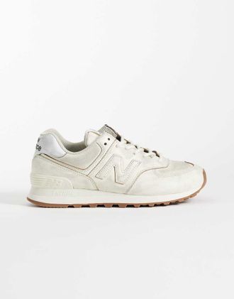New Balance 574 Sneaker in Wei&szlig;