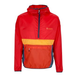 Cotopaxi Windbreaker mit Kapuze und Halbrei&szlig;verschluss - - Jackets - Herren - Rot - M