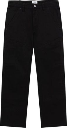 Roy Rogers Homme, Pantalons, Noir, Taille: W34 Pantalon en toile à double genou Statement