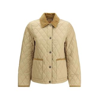 Burberry Steppjacke mit Cordbesatz - - Jackets - Damen - Beige - M