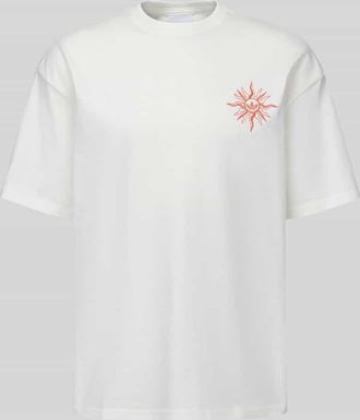 adidas Originals T-Shirt aus Leinen mit R&uuml;ckenprint