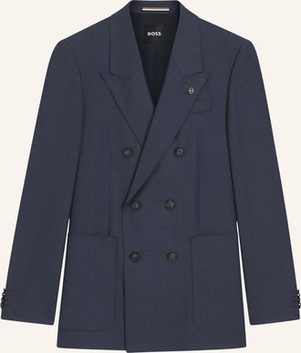 HUGO BOSS Blazer C-Callum-Db-Peak-254 Relaxed Fit blau