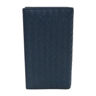 Bottega Veneta unisex, Pre-owned, Bleu, Taille: ONE Size Portefeuille en cuir Pre-owned