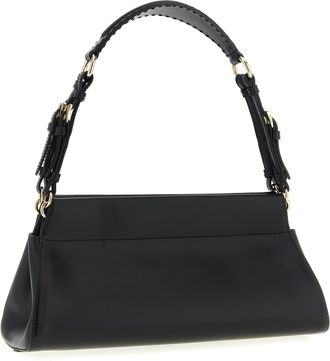Prada Womens Black Calfskin Shoulder Bag