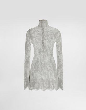 Dolce & Gabbana Chantilly Lace Blouse - Frau Blusen Und Tops Gr&uuml;n 52