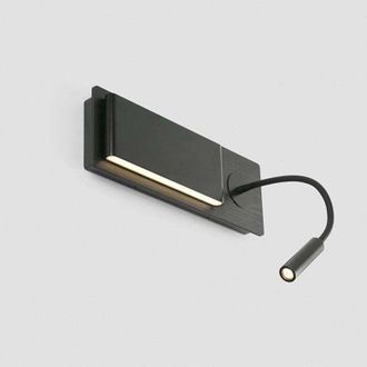 Faro Barcelona MOOD Schwarze Wandleuchte mit Leseger&auml;t 20063