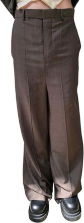 Rick Owens Homme, Pantalons, Gris, Taille: M Taylor Wide Belas