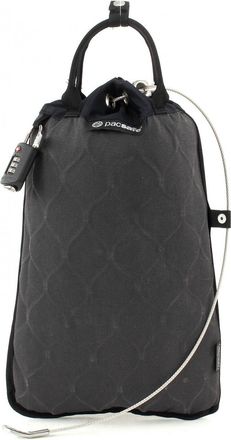 Pacsafe Travelsafe 12L - Mobiler Safe mit TSA-Zahlen Schloß, Trage-Tasche mit Anti-Diebstahl Technologie, 12 Liter Volumen, Anthrazit/Charcoal