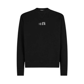 Dsquared2 Mini Icon Rundhals-Sweatshirt - - Sweatshirts & Hoodies - Herren - Schwarzk - S