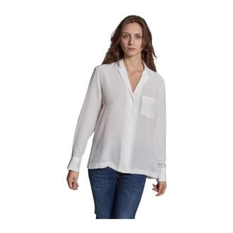Caliban Seidenhemd - - Blouses & Shirts - Damen - Wei&szlig; - L