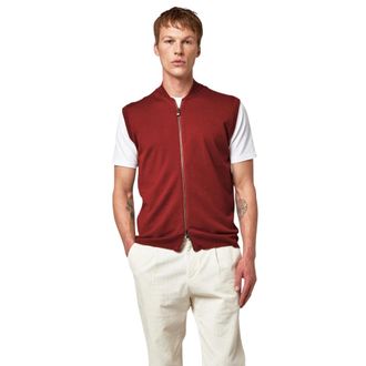 Alpha Studio Homme, Pulls, Rouge, Taille: S Bomber Vest