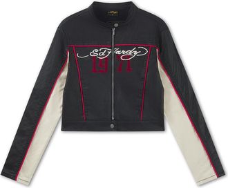 Ed Hardy Jacke Climbing Rose