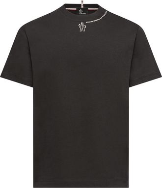 Moncler Moncler Logo Cotton T-shirt, Men, Black, Size: 3xl