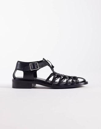 Bronx Next-Wagon - Chaussures ajour&eacute;es en cuir - Noir