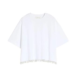 Sportmax Oblato Chain T-Shirt - - Tops - Damen - Wei&szlig; - S