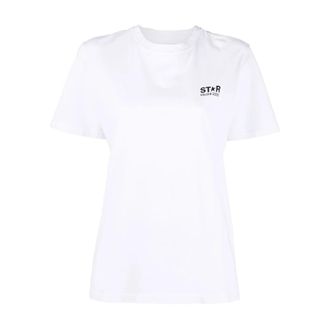 Golden Goose Wei&szlig;e T-Shirt f&uuml;r Frauen Aw25 - - Tops - Damen - Wei&szlig; - L