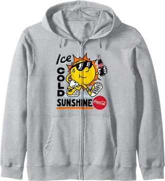 Coca Cola Ware Cartoon Ice Cold Sunshine Summer Drink Poster Kapuzenjacke
