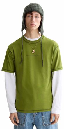 Scotch & Soda Seasonal Core T-Shirt mit lockerer Passform, Calla Green 300, M