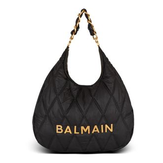 Balmain Femme, Sacs, Noir, Taille: ONE Size Grand Sac Hobo 1945