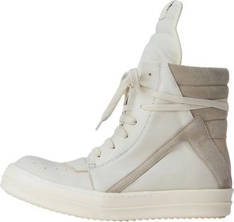 Rick Owens Femme, Chaussures, Blanc, Taille: 41 EU Geobasket Baskets