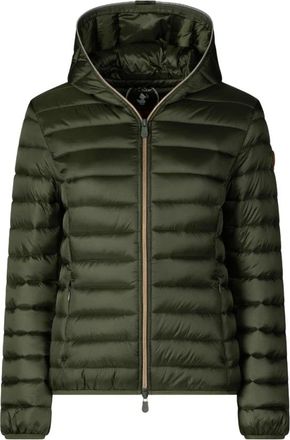 Save The Duck Femme, Vestes, Vert, Taille: 44 FR Veste Matelassée Verte Aw25