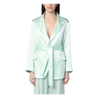 Semicouture Stilvolle Jacken mit Einzigartiger Stoffmischung - - Jackets - Damen - Gr&uuml;n - L