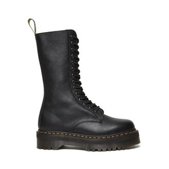 Dr. Martens 1B99 Quad 14 Eye Boot - Femme - Chaussures - Noir - Taille: 38 EU