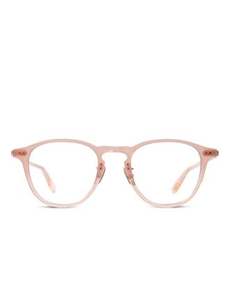 Garrett Leight lunettes de vue Hampton J &agrave; monture ronde - Rose