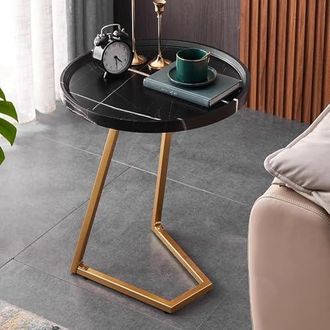 Generic Table dappoint en Forme de C, &eacute;troite et Moderne, id&eacute;ale for lint&eacute;rieur (Salon, Chambre, Salle de Bain), avec Support en V et Rebord sur&eacute;lev&eacute; Anti-Chu