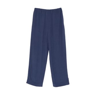 Emporio Armani Hose mit elastischem Bund - - Trousers - Damen - Blau - L
