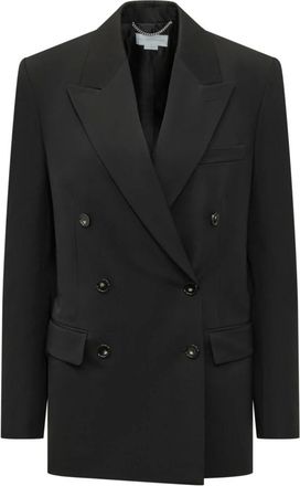 Stella McCartney Femme, Vestes, Noir, Taille: 34 FR Blazer Crois&eacute; Coupe Boyfriend