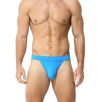 Generic String pour homme - Sous-v&ecirc;tements en nylon pour homme - Sexy et confortable - Mince - Couleur unie - Taille basse - Sous-v&ecirc;tements de sport &agrave; fines c