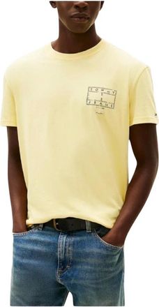 Tommy Hilfiger Homme, Tops, Jaune, Taille: S Logo T-Shirt