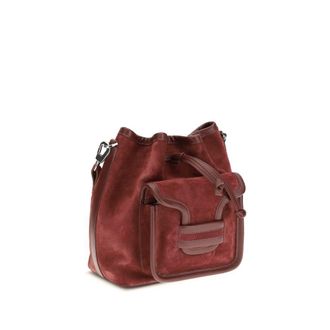Pierre Hardy Womens Bordeaux Calf Leather Bos Taurus Backet Bag