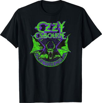 Ozzy Osbourne Bat Circle Neon T-Shirt