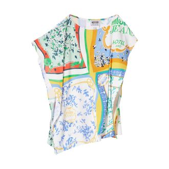 Moschino Multicolor Foulard Print Top - - Blouses & Shirts - Damen - Mehrfarbig - M