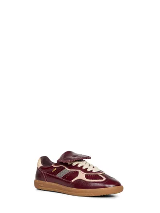 Alohas Womens Burgundy Patent Leather Sneakers Trainers