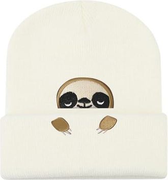 Generic Bonnet Femme Hiver Bonnet Femme Chapeau Femme Hiver Confortable Classique - Assorti Couple Imprim&eacute; Hiver, Tricot Doux Et Chaud, Parfait pour Promenade