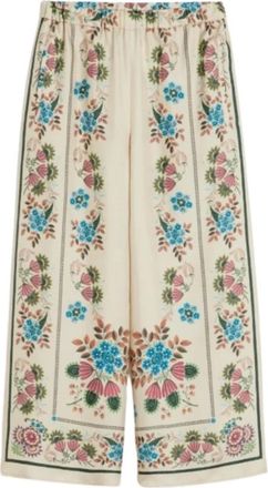 Max Mara Femme, Pantalons, Multicolore, Taille: 42 FR Snack Printed Pantalons