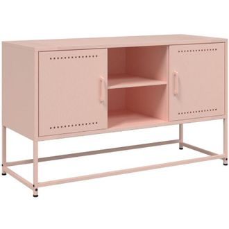 vidaXL TV-Schrank Rosa 100,5x39x60,5 cm Stahl Vidaxl