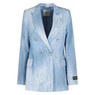 Ermanno Scervino Femme, Vestes, Bleu, Taille: 38 FR Giacca Doppio Petto