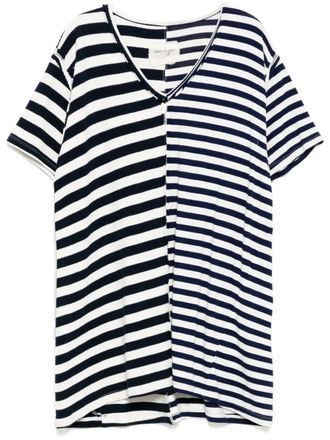 Greg Lauren t-shirt à effet patchwork - Blanc