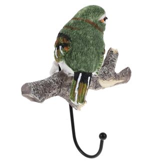 DOITOOL Rural Dekorativer Wandhaken Vogel aus Harz und Verschlei&szlig;fest Stabiler Wandornament Haken f&uuml;r Garderobe Eingang Wohnzimmer und Garten Langlebig und Vi