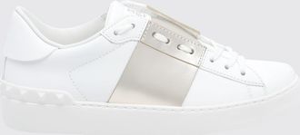 Valentino Garavani Baskets Open en cuir avec bande lamin&eacute;e contrastante