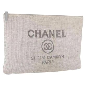 Chanel Pochette en bois Pre-owned - Femme - Pre-owned - Beige - Taille: ONE Size