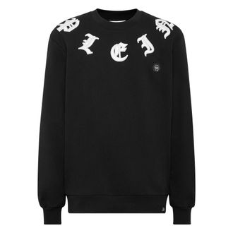 Philipp Plein Homme, Sweatshirts et sweats &agrave; capuche, Noir, Taille: XL Gothic SweaT-shirt
