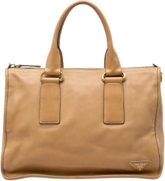 Prada Pre-owned Vintage Satchel - Femme - Pre-owned - Beige - Taille: ONE Size