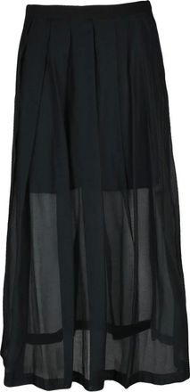 Marella Femme, Jupes, Noir, Taille: 44 FR Cubano Midi Skirt