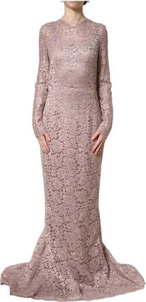 Dolce & Gabbana Femme, Robes, Rose, Taille: 36 FR Robe Longue de Soir&eacute;e