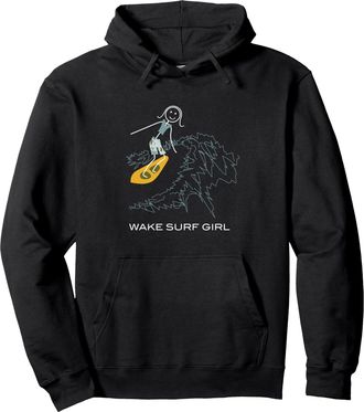 Whyitsme Design Wake Surf M&auml;dchen Wake Surfen Pullover Hoodie